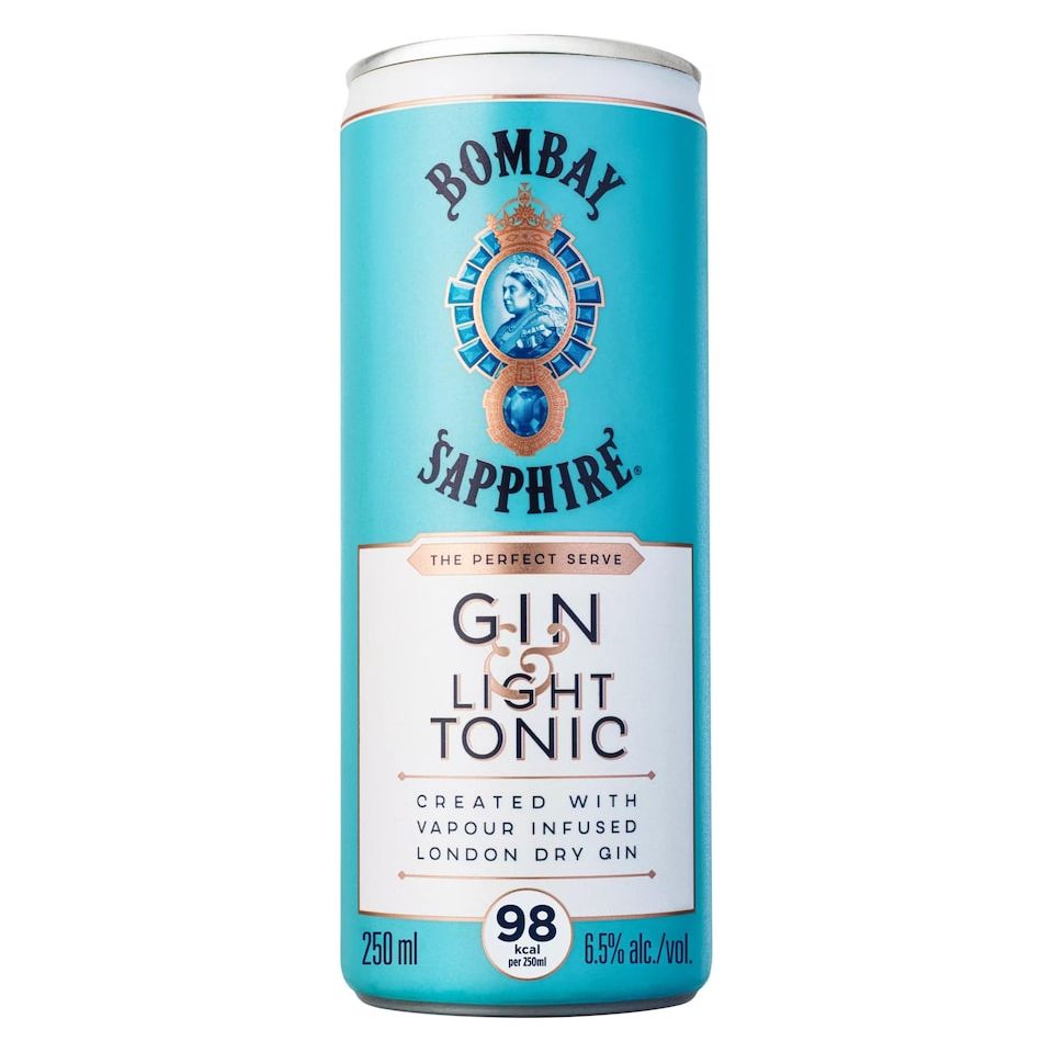 Bombay Sapphire Gin And Light Tonic Cocktail
