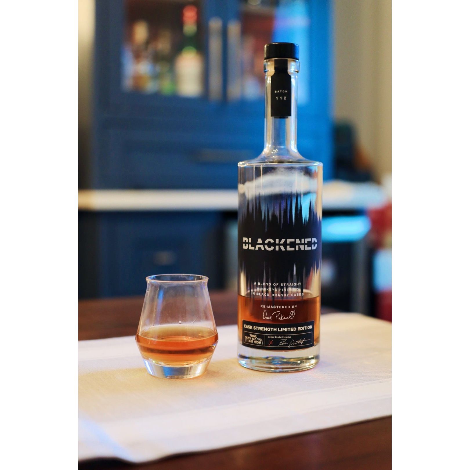 Blackened Metallica Black Brandy Cask Finish Whiskey - Mini Bottle