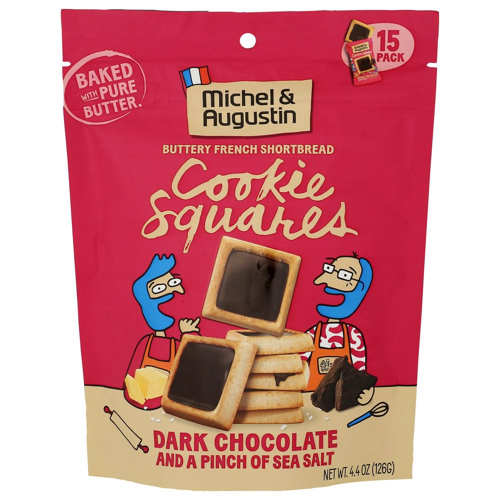 Michel et Augustin Dark Chocolate Cookie Squares